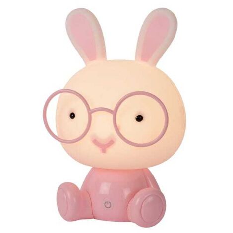 Dodo Hase Nachtlicht für Kinderzimmer, rosa, 3W, H.25cm