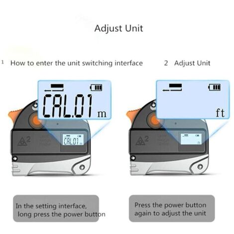 Digitales Maßband, 2-in-1-Laser-Entfernungsmesser-Maßband, 40-m-Laser ...