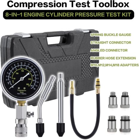 Tester di compressione del motore, kit di test di compressione per ...