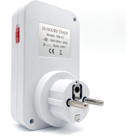 Presa programmatrice con foro protettivo, presa timer 24 ore ...