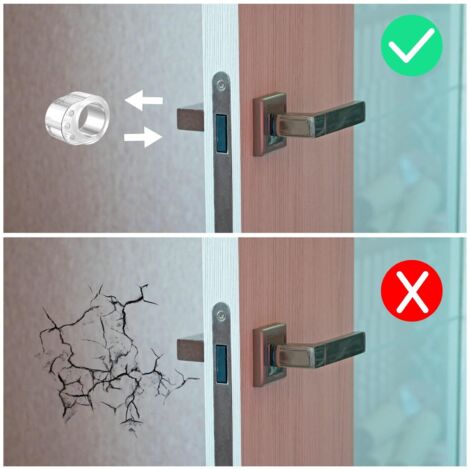 Paquete de 8 protectores de manijas de puerta, manija de puerta de PVC ...