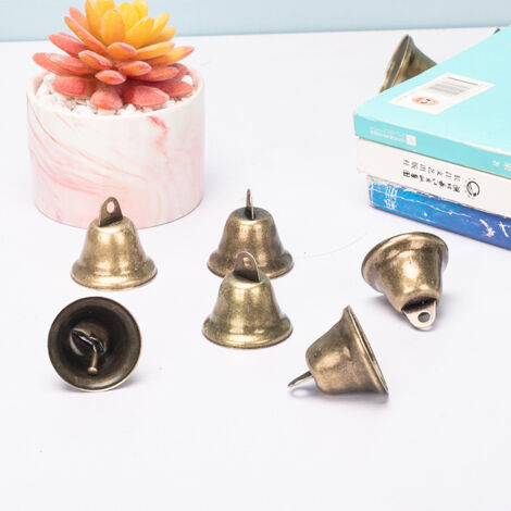 Lntyq 30 Stück kleine Vintage Bronze Glocke Vintage Jingle Bells ...