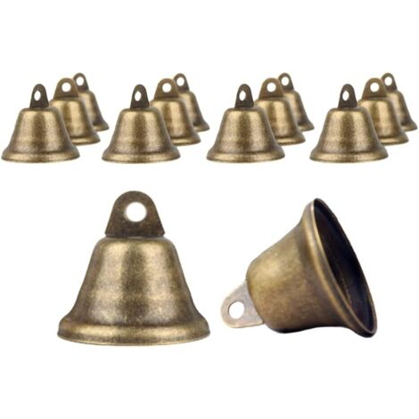 Lntyq 30 Stück kleine Vintage Bronze Glocke Vintage Jingle Bells ...
