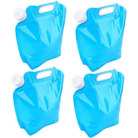Lntyq 10L Faltbarer Wassersack Blau 4er-Pack Faltbar Leicht zu tragen ...
