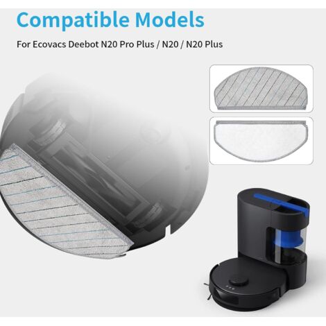 Lntyq Zubehör Reinigungstücher für Ecovacs Deebot N20, N20 Pro, N20 ...