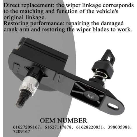 Lntyq 61627209167 Cojinetes de eje de limpiaparabrisas trasero - Biela ...