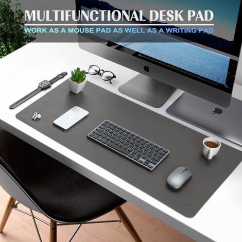 Tapis de Bureau Waterproof et Réversible en Gris Foncé - 60x35 cm ...