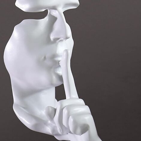 Silence Du Penseur, Creative Penseur Statue Sculpture Abstraite Silence ...