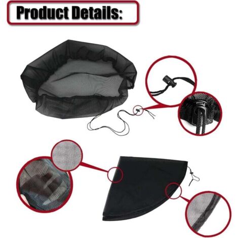 2PCS Filet de Protection pour Tonneau de Pluie,95cm Filet pour Citerne ...