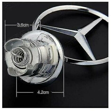 Insigne d'emblème de logo de capot de capot de Mercedes Benz pour W124 ...