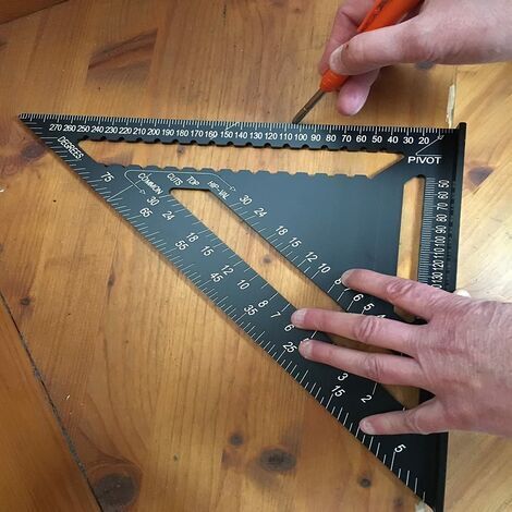 Equerre Menuisier Multifunctions , Metal Aluminium Triangle Règle Équerre Trusquin Guide ...