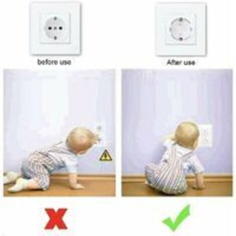 Cache Prise Bébé,10Pcs Cache Prise Bébé Français, Protection Prises ...