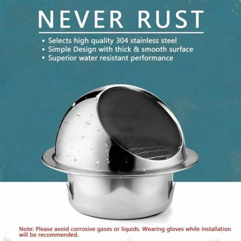 Grille d'Aération,150mm Ventilation Hotte Murale Ronde, Bouche de ...