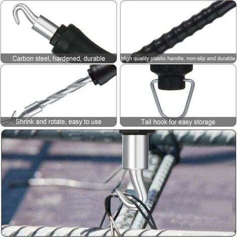 Fil pour Barres D'armature Twister Crochet, Torsadeuse avec Retour ...