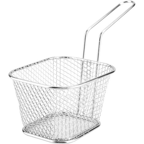 Paniers à frites, 1 mini panier à outils en acier inoxydable avec ...