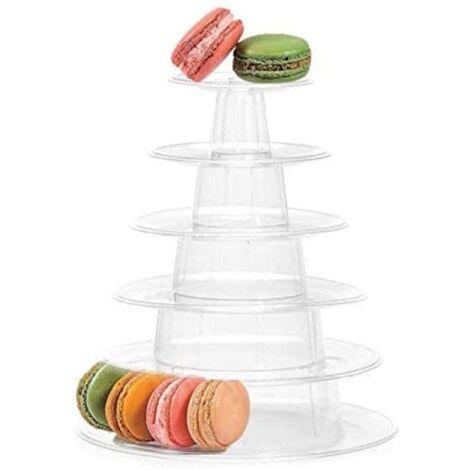 1 pièces support à gâteau tour de macaron à 6 niveaux support à cupcake ...