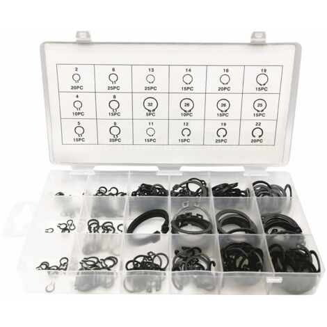 Circlips Anneau de retenue de type Seeger 300pcs. dans un coffret en ...