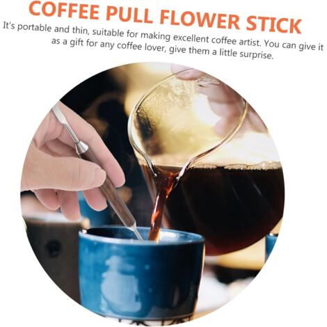 Stylos à Café Bois avec Aiguille Inoxydable Outil Durable pour Art Du ...