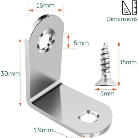 Équerre de Fixation en Métal Équerre de Fixation Inox pour la ...