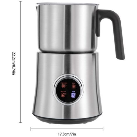 900ml Mousseur à Lait Machine à Mousse Froide Chauffe-Lait Pour Café Latte