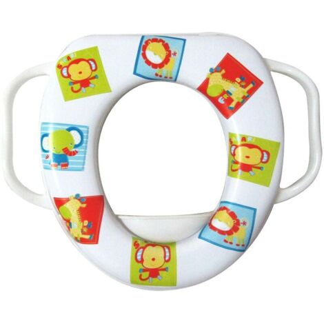 Reducteur wc enfant mousse avec poignees - enfantine - Tendance