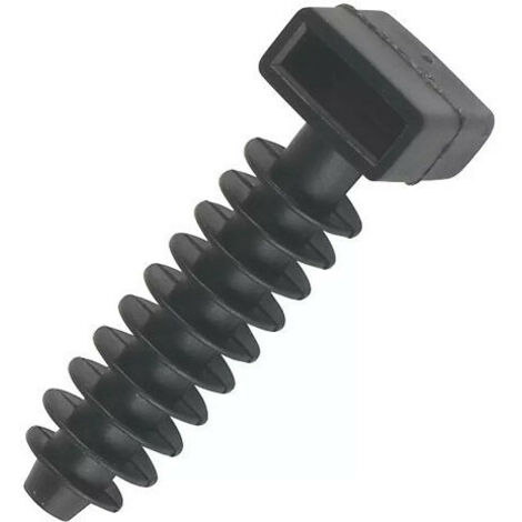 Lot de 100 embases - cheville à frapper noire ()