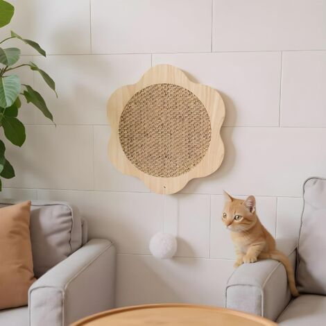 Tapis Griffoir pour Chat Arbre à Chat - Protège-Meubles Suspendu Jouet ...