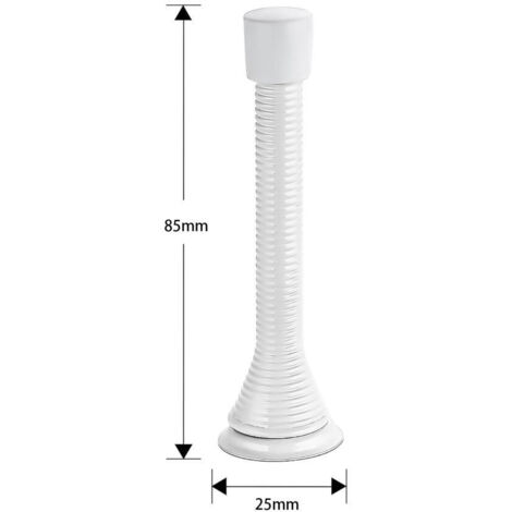 Türstopper, 12er-Set, weiß, federbelastet, mit Gummipuffer, für die ...