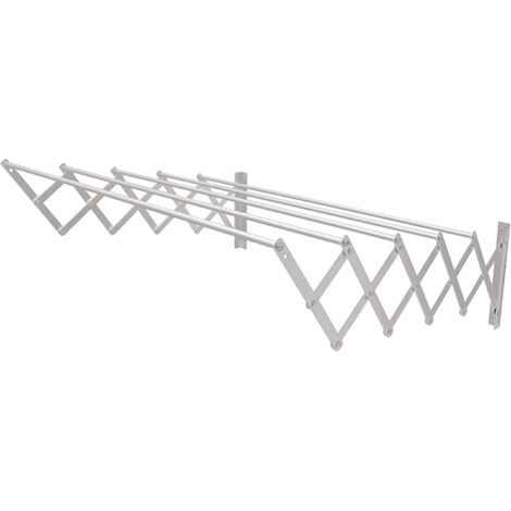 Argento Stendibiancheria retrattile da parete 60 cm 80 cm Alluminio ad ...