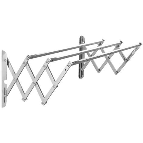 Argento Stendibiancheria retrattile da parete 60 cm 80 cm Alluminio ad ...
