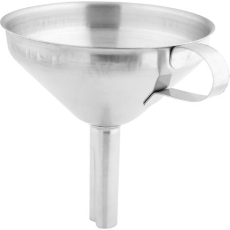 Embudo de acero inoxidable con asa, utensilio de cocina para llenar ...