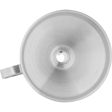 Embudo de acero inoxidable con asa, utensilio de cocina para llenar ...