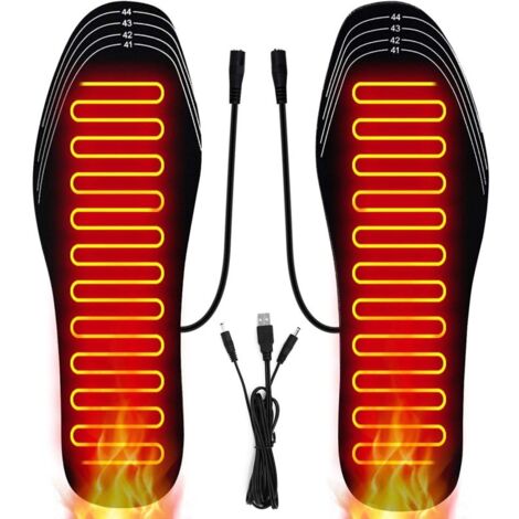 Calcetines térmicos (talla 35-41), con alimentación por USB ...