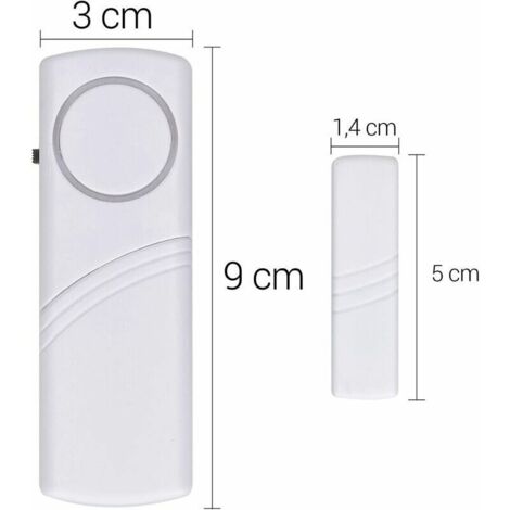 Alarma para puertas y ventanas - Kit de 4 alarmas inalámbricas ...