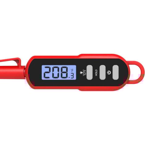 Termómetro de cocina, termómetro de lectura instantánea con sonda larga ...