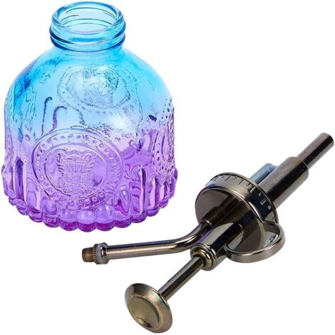 Regadera de vidrio vintage con bomba superior, pequeña, para plantas de ...