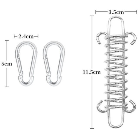 Resorte tensor de cuerda, 4 piezas, acero inoxidable de alta ...