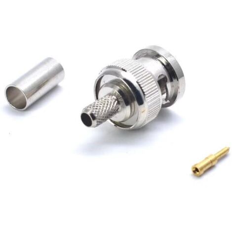 SHINING HOUSE 30 stücke Bnc-stecker Crimp Stecker Für Cctv-system ...
