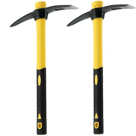 Confezione da 2 picconi da giardino da 38 cm con manico in fibra di ...