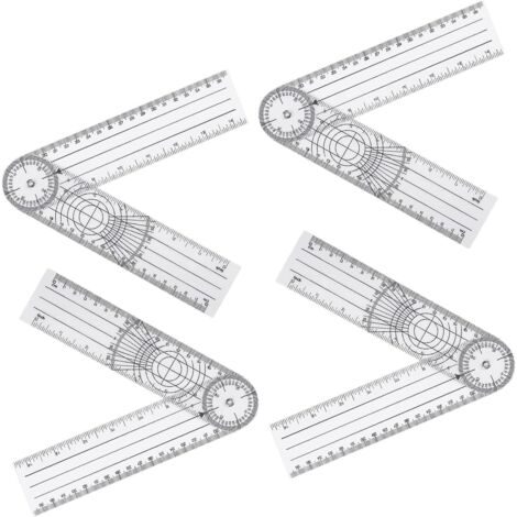 Goniometri fisiologici in PVC rotanti a 360° da 4 pezzi, mappatura ...