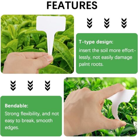 Paquete de 100 etiquetas para plantas, hortalizas y huertos. Ideales ...