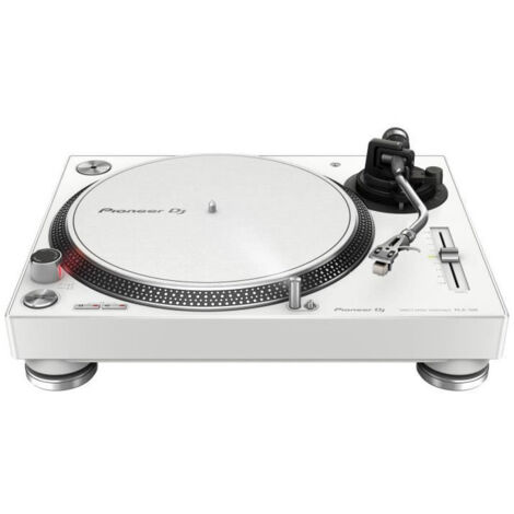 Platine Vinyle PIONEER DJ PLX-500-K Sauvegarde Vinyles USB Blanc ...