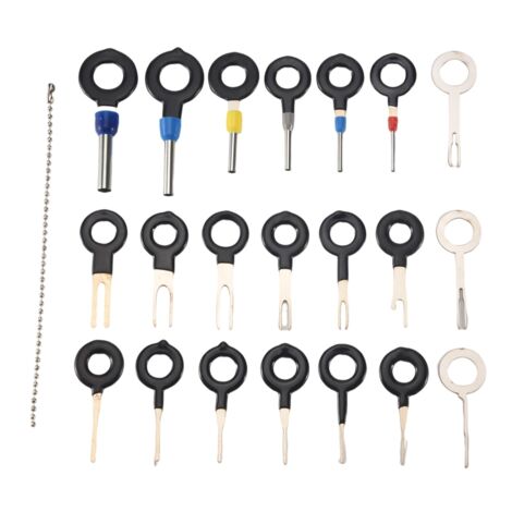 Juego de 21 herramientas para extraer terminales de coche, extractor de ...