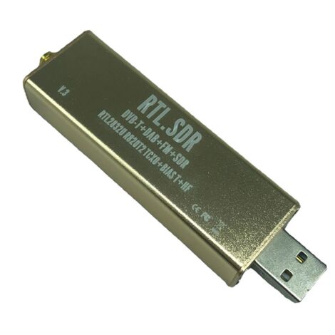 Receptor RTL SDR V3 Pro 100 KHz-1,7 GHz con TCXO integrado para radioaficionados SDR RTL, banda ...