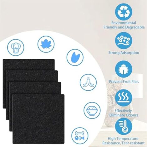 12 filtros absorbentes de olores para botes de basura, desodorizante de ...