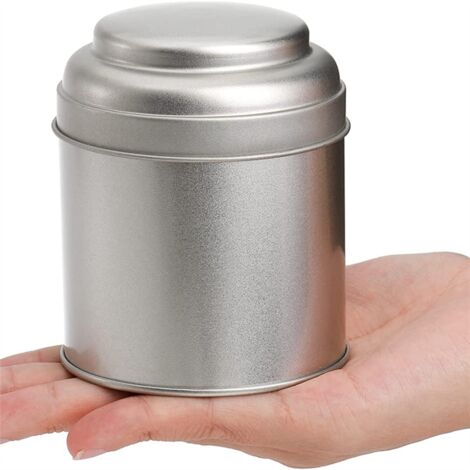 Lata de té de 12 piezas con tapa doble hermética, lata redonda de 8 oz ...