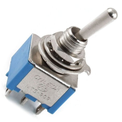 Mini interruptor de palanca de 2 posiciones, DPDT de 6 pines, CA 3 A/250 V, 6 A/125 V, encendido ...
