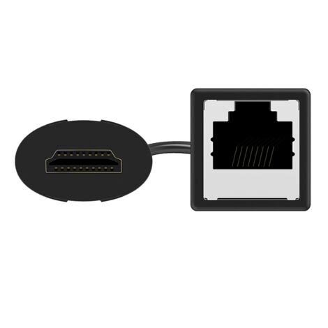 -Extensor compatible de 50 m con cable Ethernet UTP CAT5E/CAT6 y ...