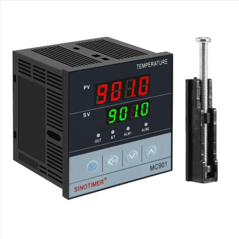 Controlador de temperatura PID digital impermeable MC901 tipo K con ...
