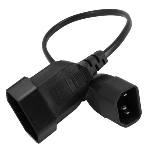 Cable adaptador de corriente, conector macho IEC 320 C14 a conector ...